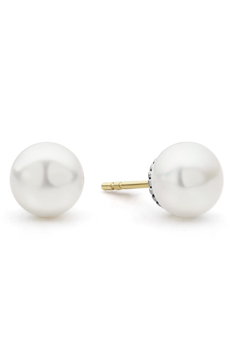 LAGOS Luna Freshwater Pearl Stud Earrings & Necklace Set | Nordstrom