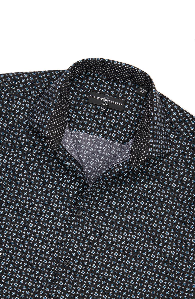 SOCIETY OF THREADS Square Medallion Slim Fit Dress Shirt | Nordstromrack