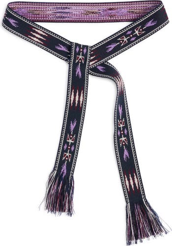 Isabel Marant Etka Jacquard Fringe Belt | Nordstrom