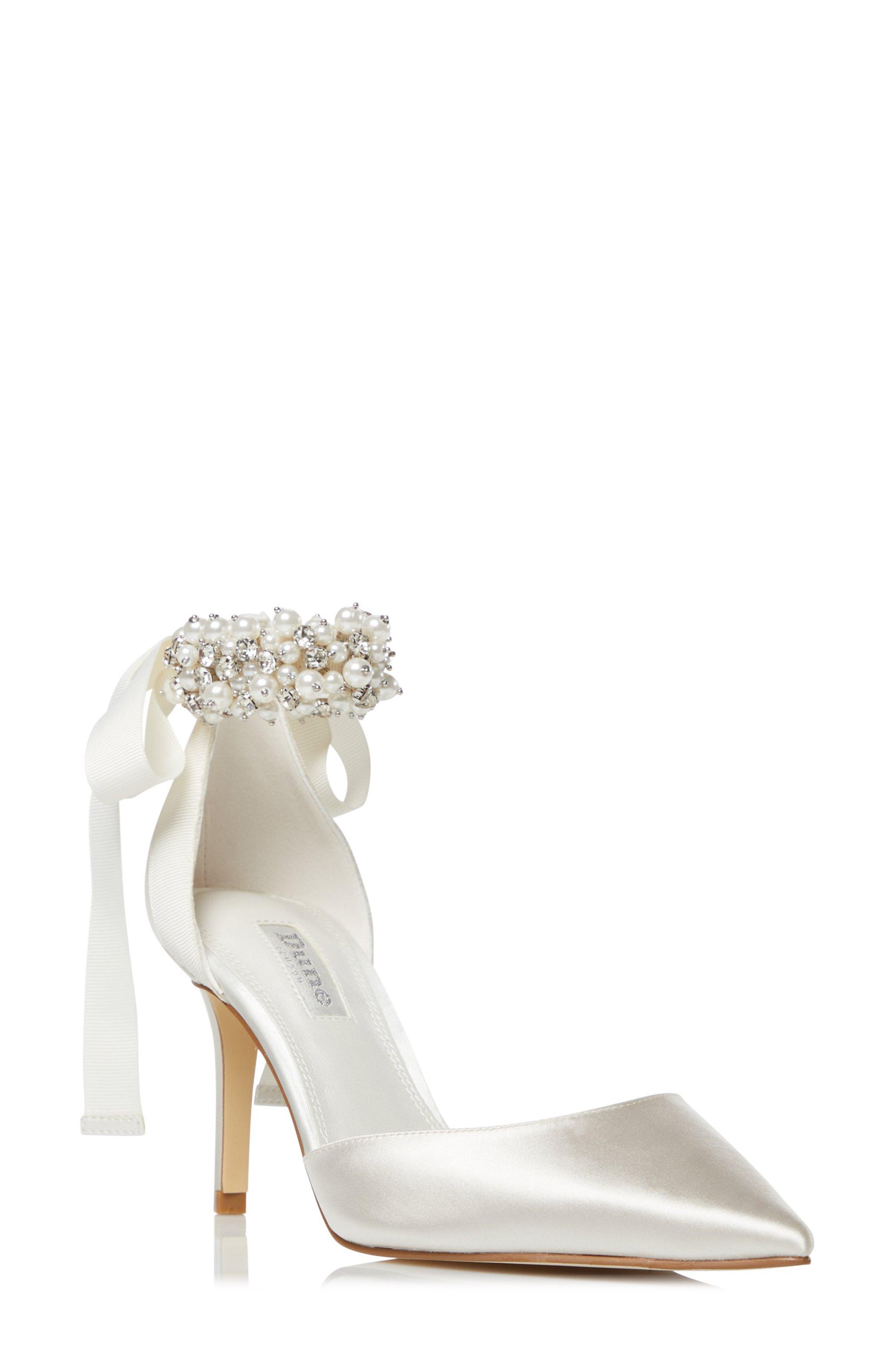 Dune London Clarettes Imitation Pearl Pointed Toe Pump (Women) | Nordstrom