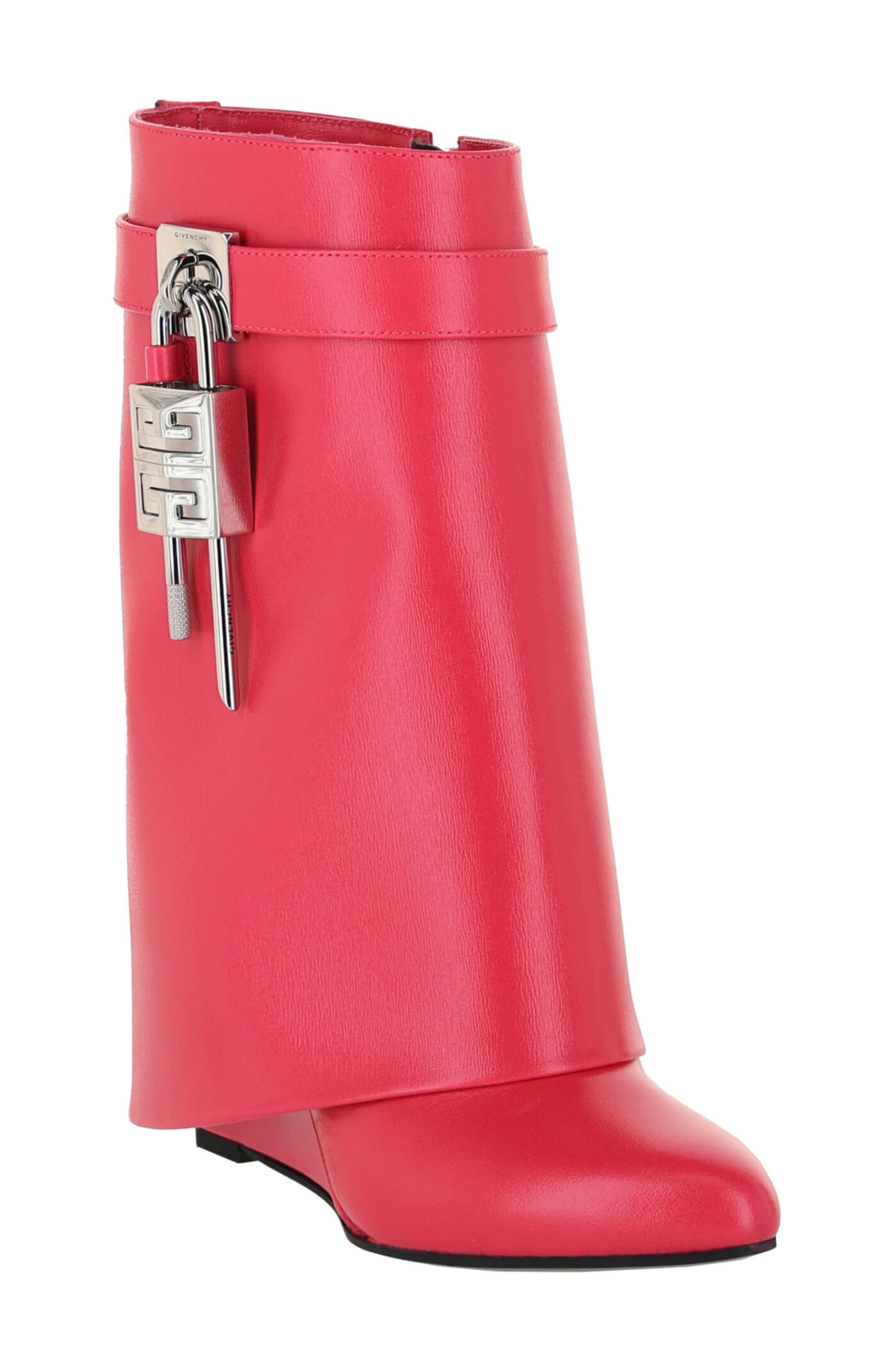 Givenchy Shark Lock Leather Wedge Boot (Women) | Nordstromrack