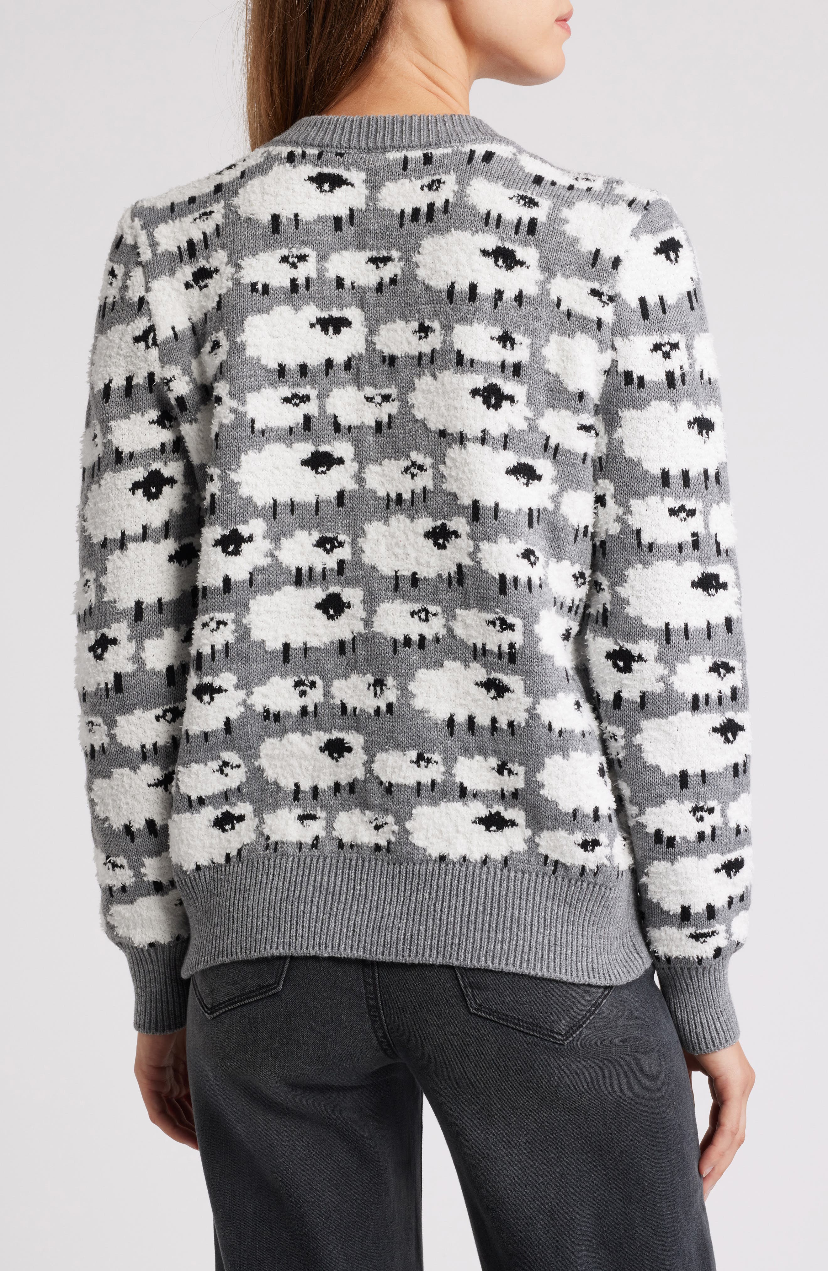 Bobeau Sheep Jacquard Sweater | Nordstromrack
