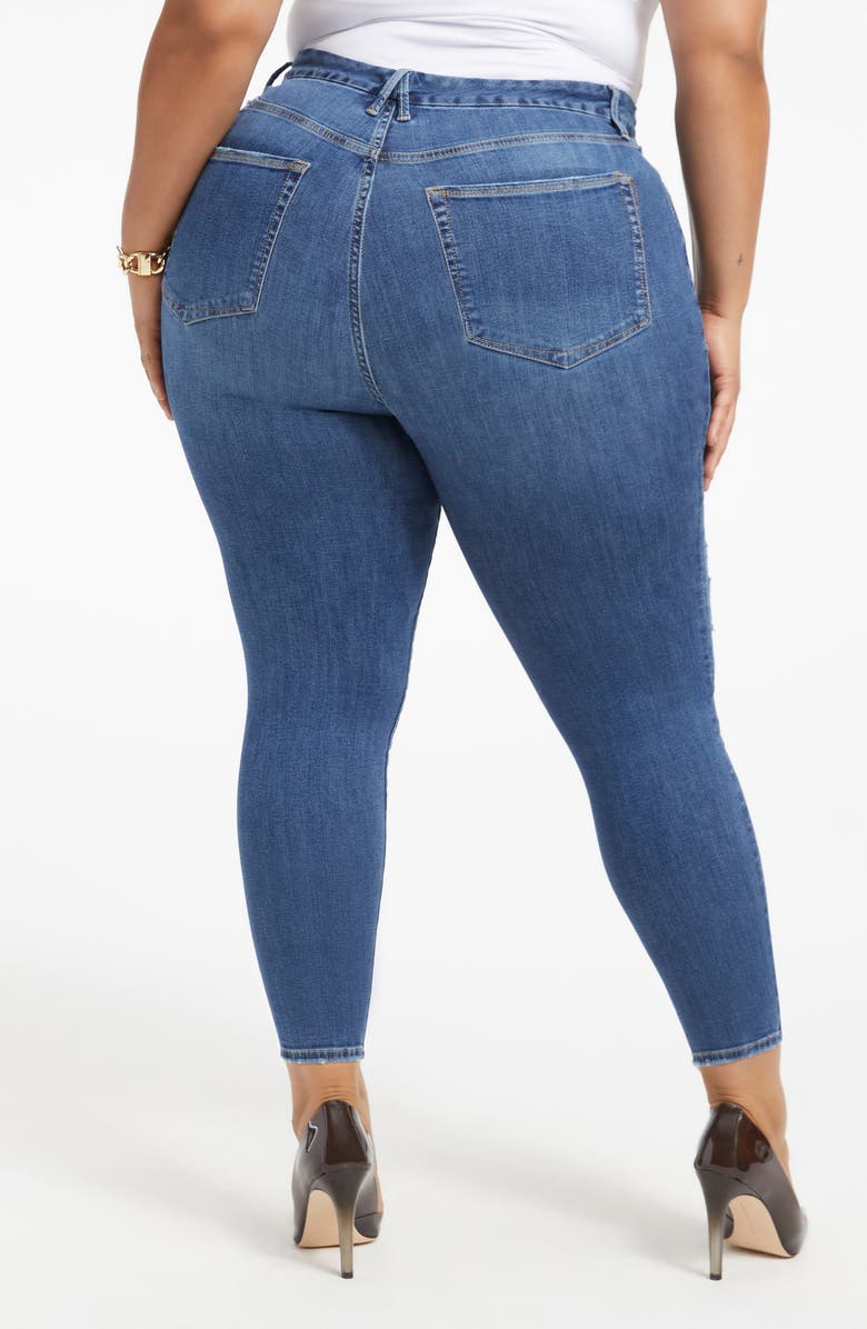 Good American Good Waist Organic Cotton Crop Jeans | Nordstromrack
