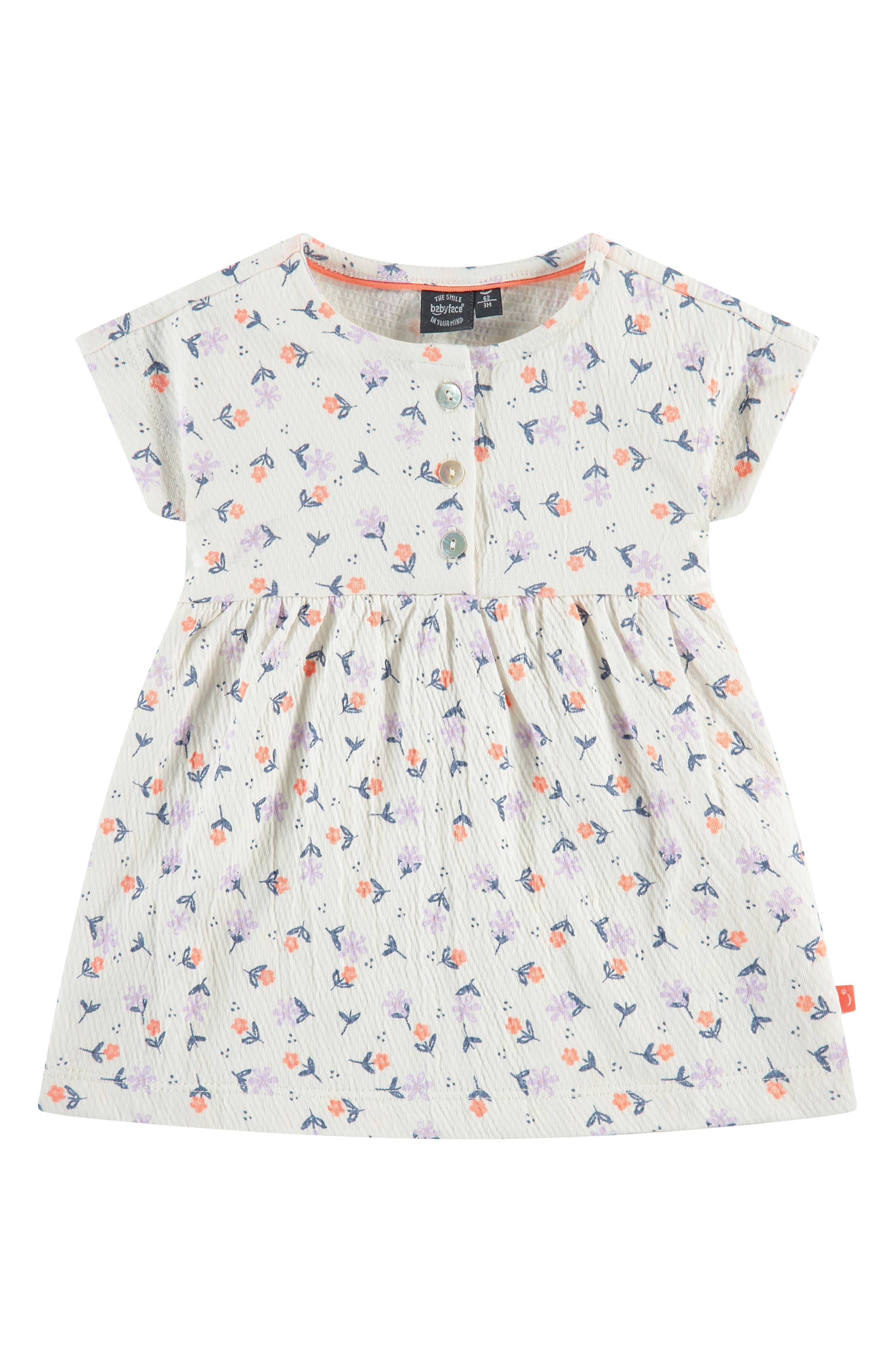 BABYFACE Floral Print Crinkle Knit Dress | Nordstrom