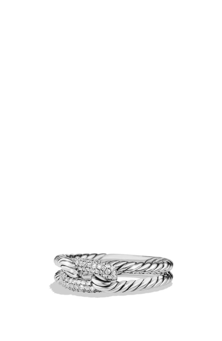 David Yurman 'Petite Pavé Loop Ring with Black Diamonds | Nordstrom