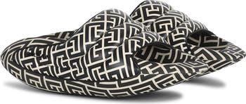 Balmain Monogram Leather Puffer Slide Sandal (Men) | Nordstrom