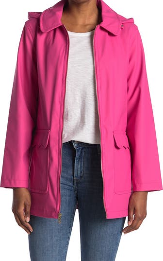 Kate Spade New York hooded matte rain coat | Nordstromrack