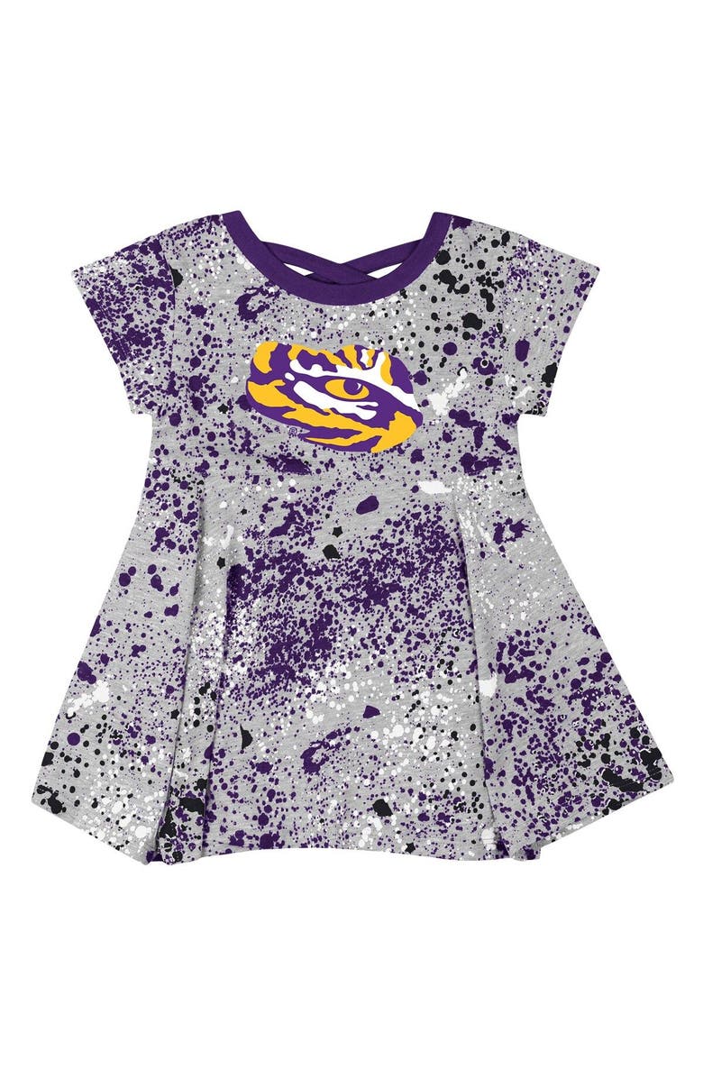 COLOSSEUM Girls Infant Colosseum Gray LSU Tigers Sweet Pea Dress ...