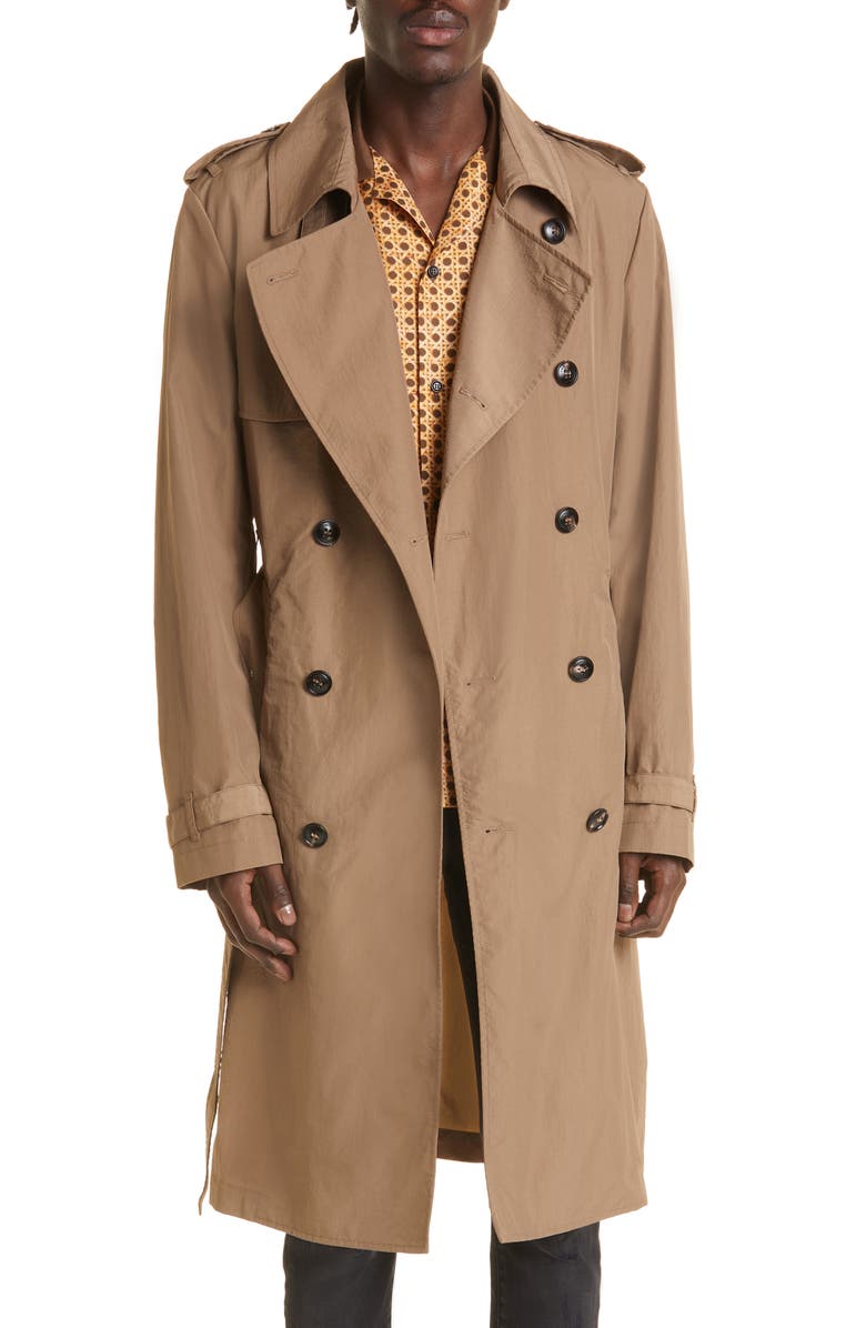 AMIRI Double Breasted Trench Coat | Nordstrom