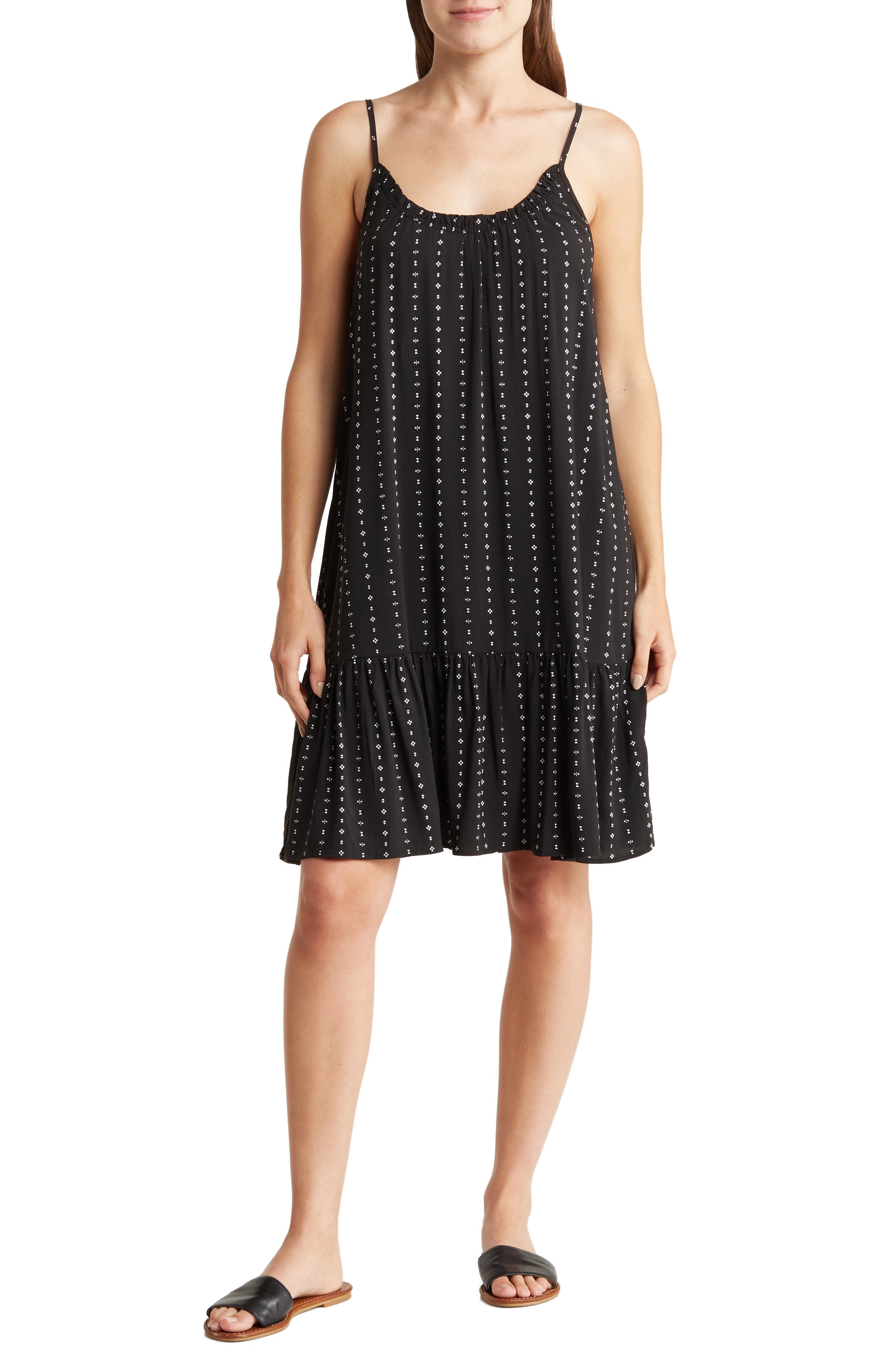 Melrose and Market Flounce Floral Minidress | Nordstromrack