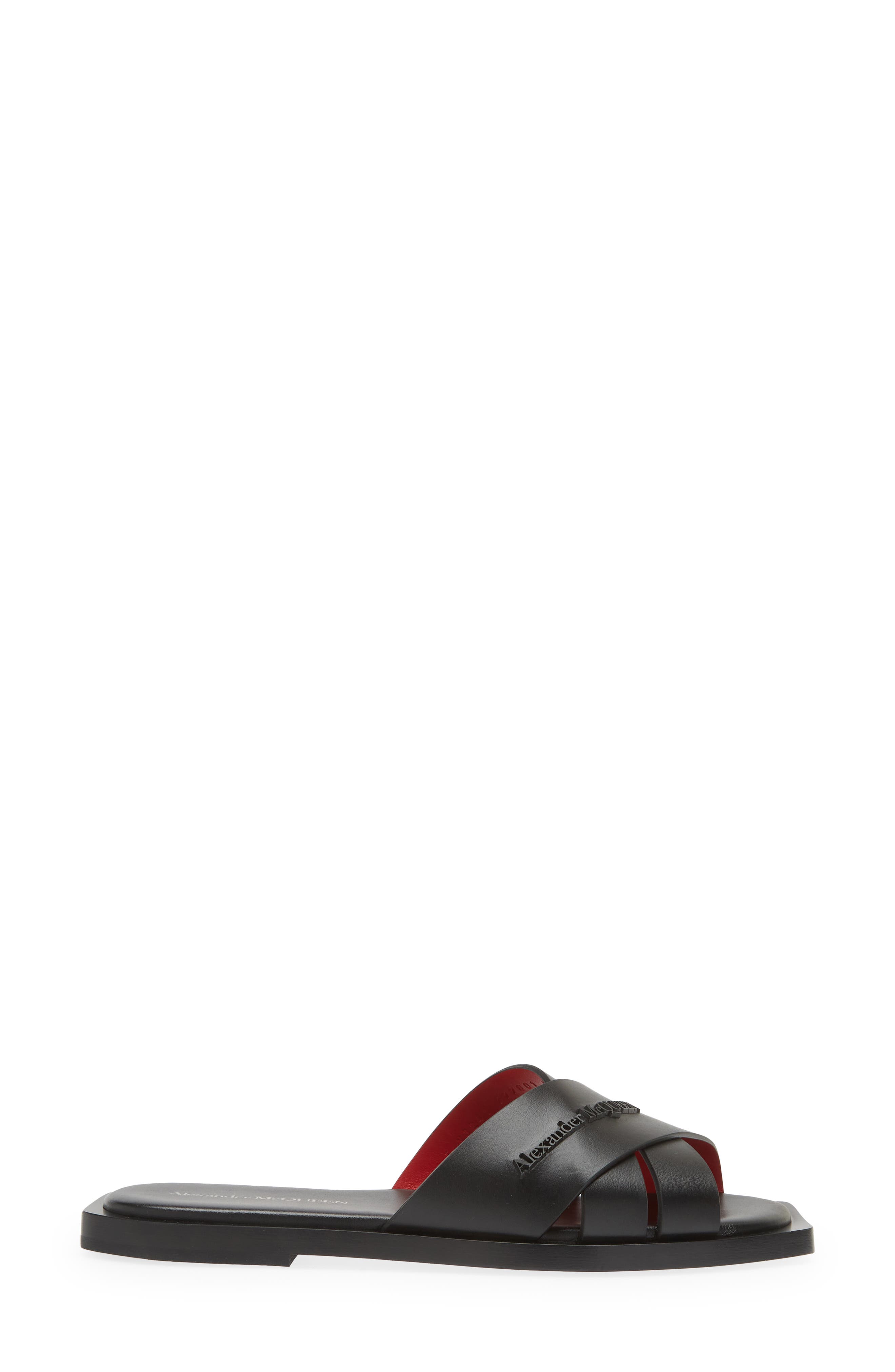 McQueen Slash Slide Sandal (Men) | Nordstromrack