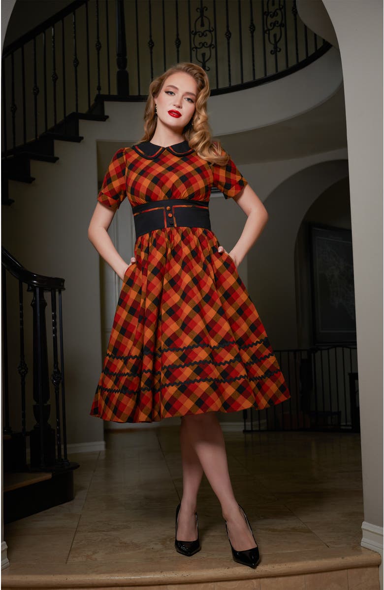 Unique Vintage 1950s Peter Pan Collar Swing Dress | Nordstrom