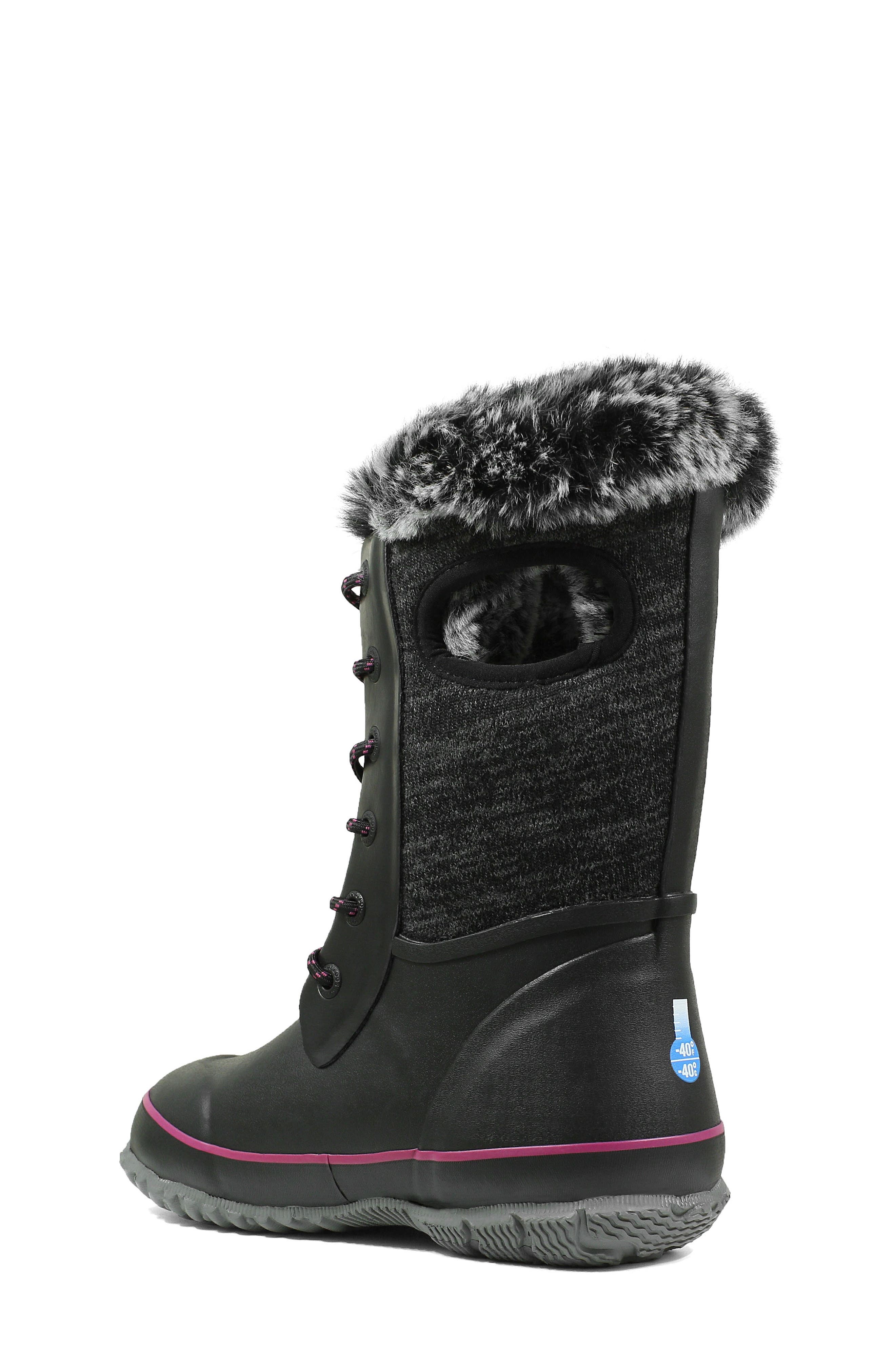 Bogs Arcata Knit Insulated Faux Fur Lined Waterproof Boot | Nordstromrack