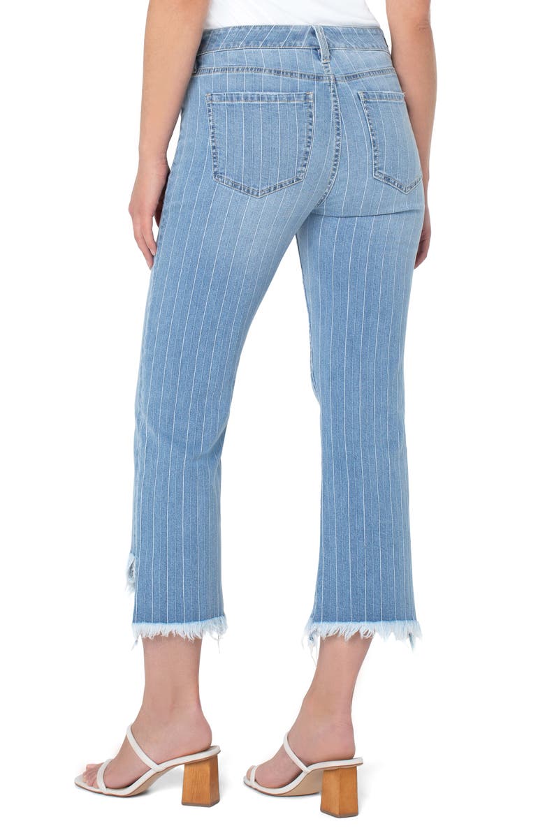 Liverpool Los Angeles Hannah Angled Frayed Hem Crop Flare Jeans ...