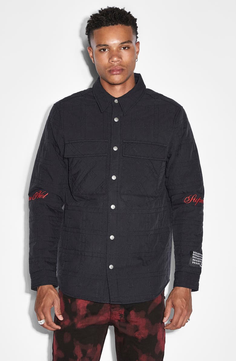 Ksubi Pixel Quilted Button-Up Shirt | Nordstromrack