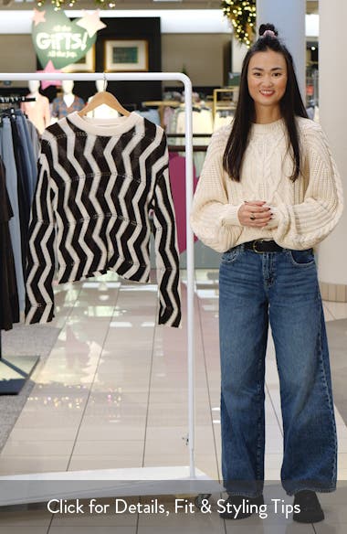 VERO MODA Libra Zigzag Stripe Sweater | Nordstrom