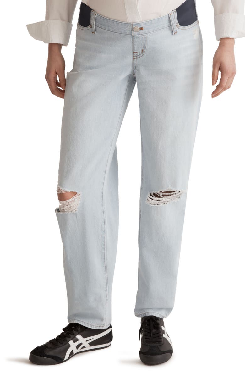 Madewell The Side Panel Slouchy Maternity Boyfriend Jeans | Nordstromrack