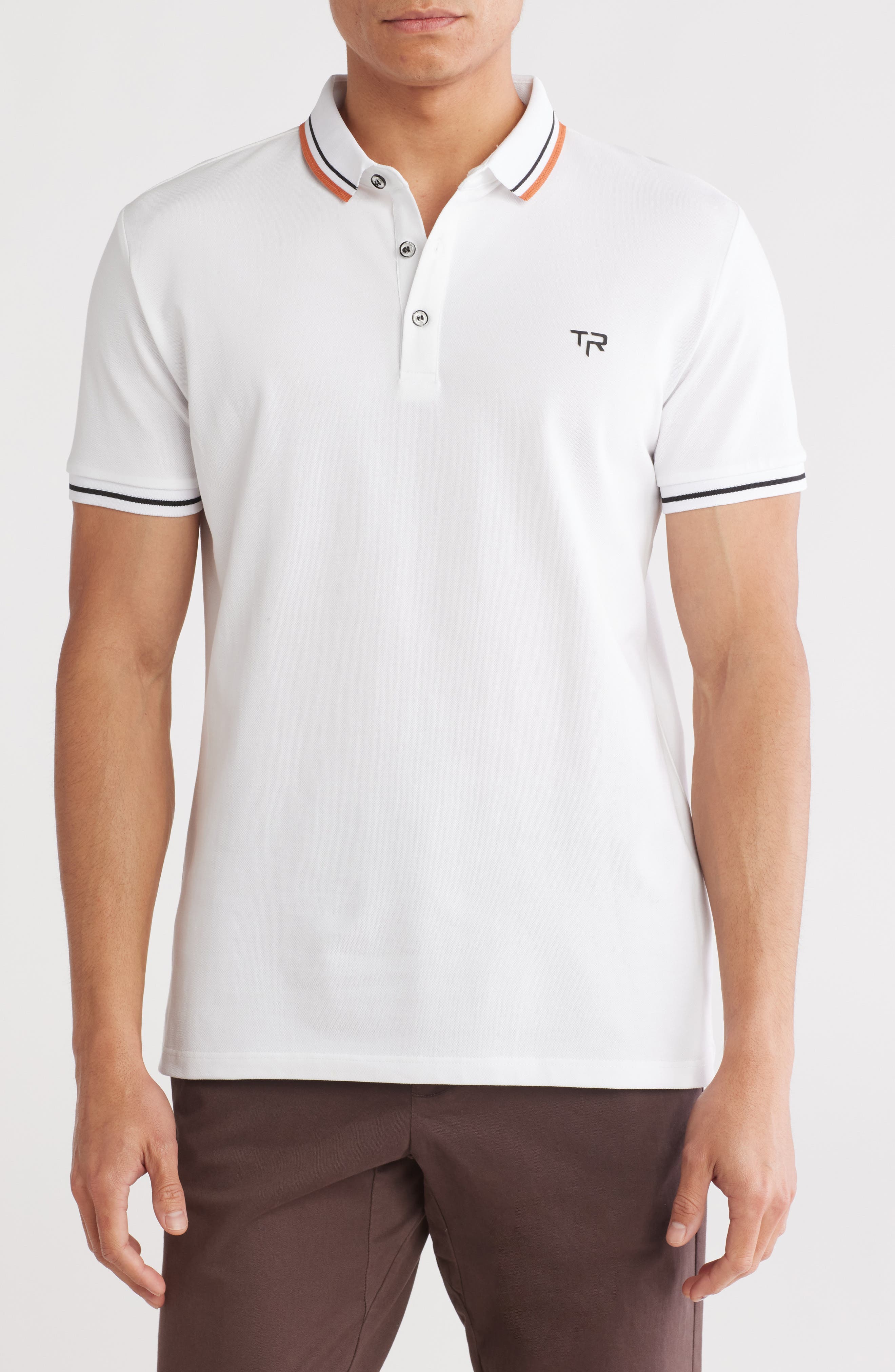 T.R. PREMIUM Slim Fit Stretch Knit Polo | Nordstromrack