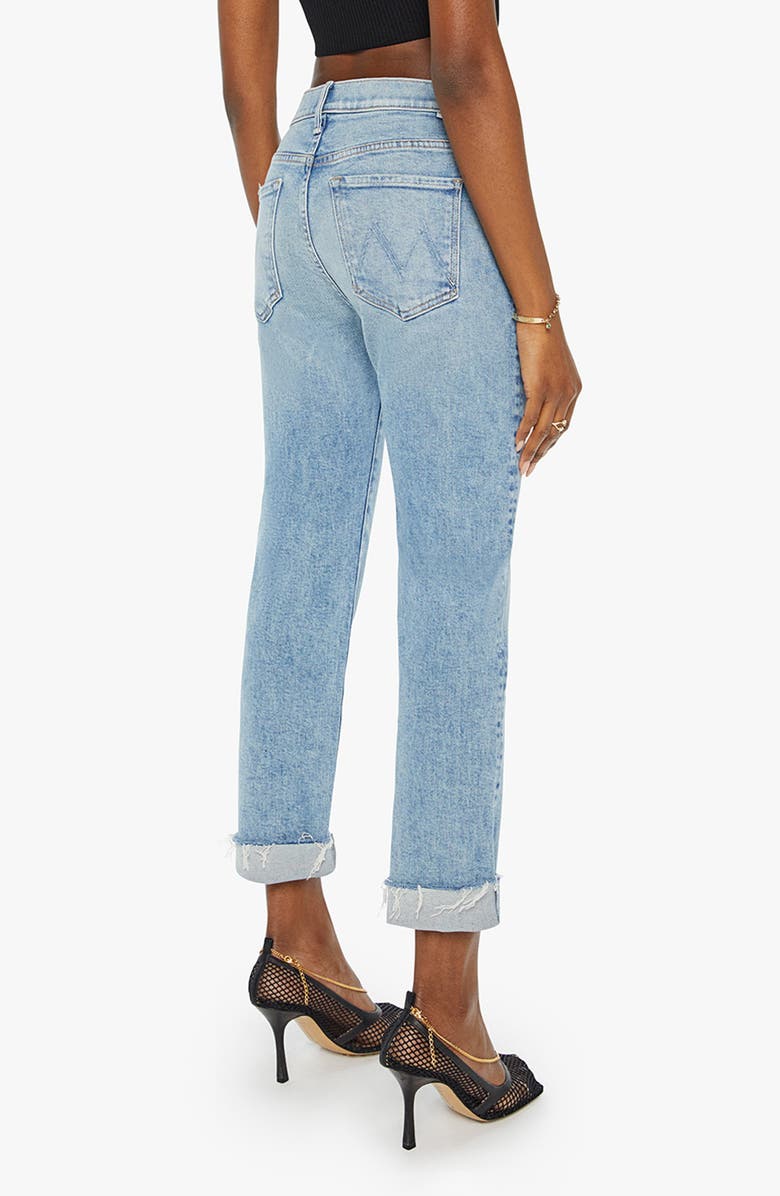 MOTHER The Scrapper High Waist Frayed Cuff Ankle Jeans | Nordstromrack