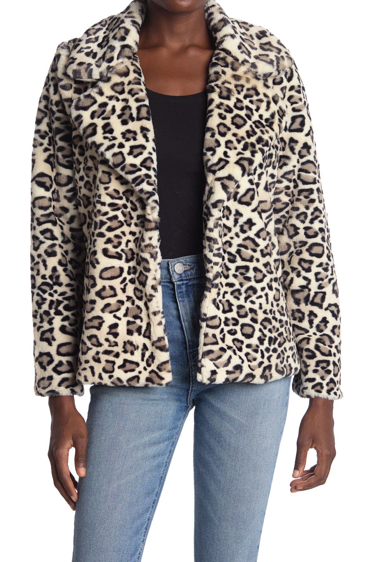 Love Token Maverick Leopard Print Faux Fur Coat | Nordstromrack