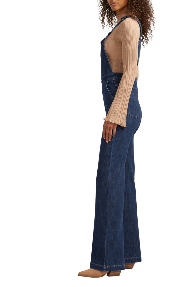 Silver Jeans Co. Denim Flared Overalls | Nordstrom