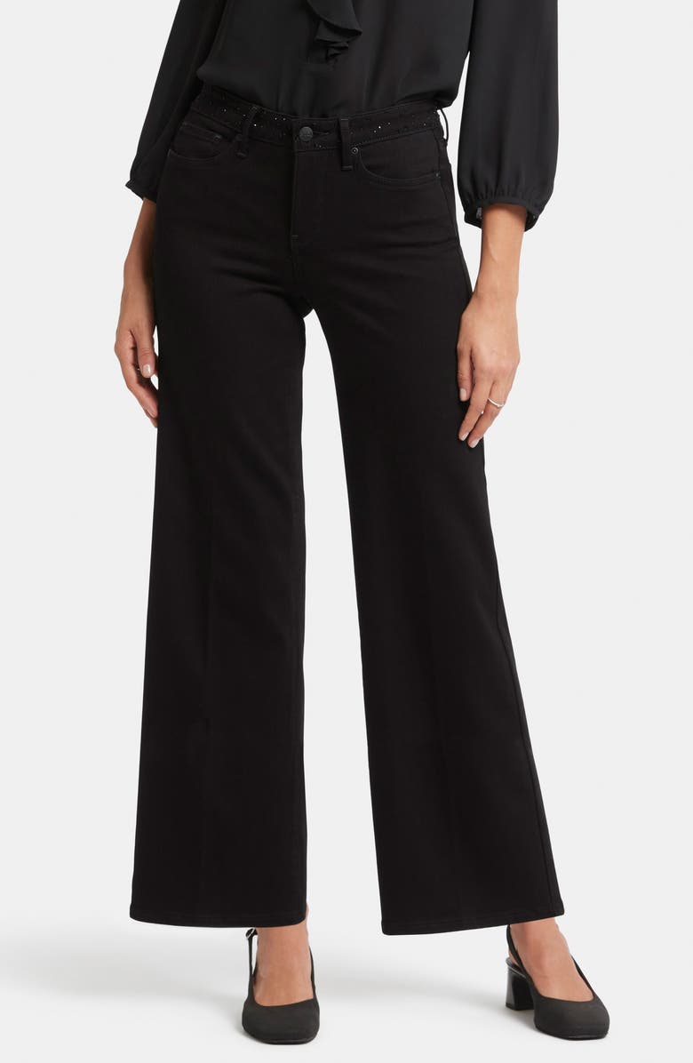 NYDJ Teresa Rhinestone Wide Leg Jeans | Nordstromrack
