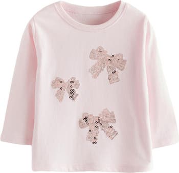 NEXT Kids' Sequin Bow T-Shirt | Nordstrom
