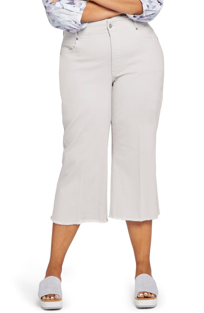 NYDJ Major High Waist Fray Hem Wide Leg Capri Jeans | Nordstromrack