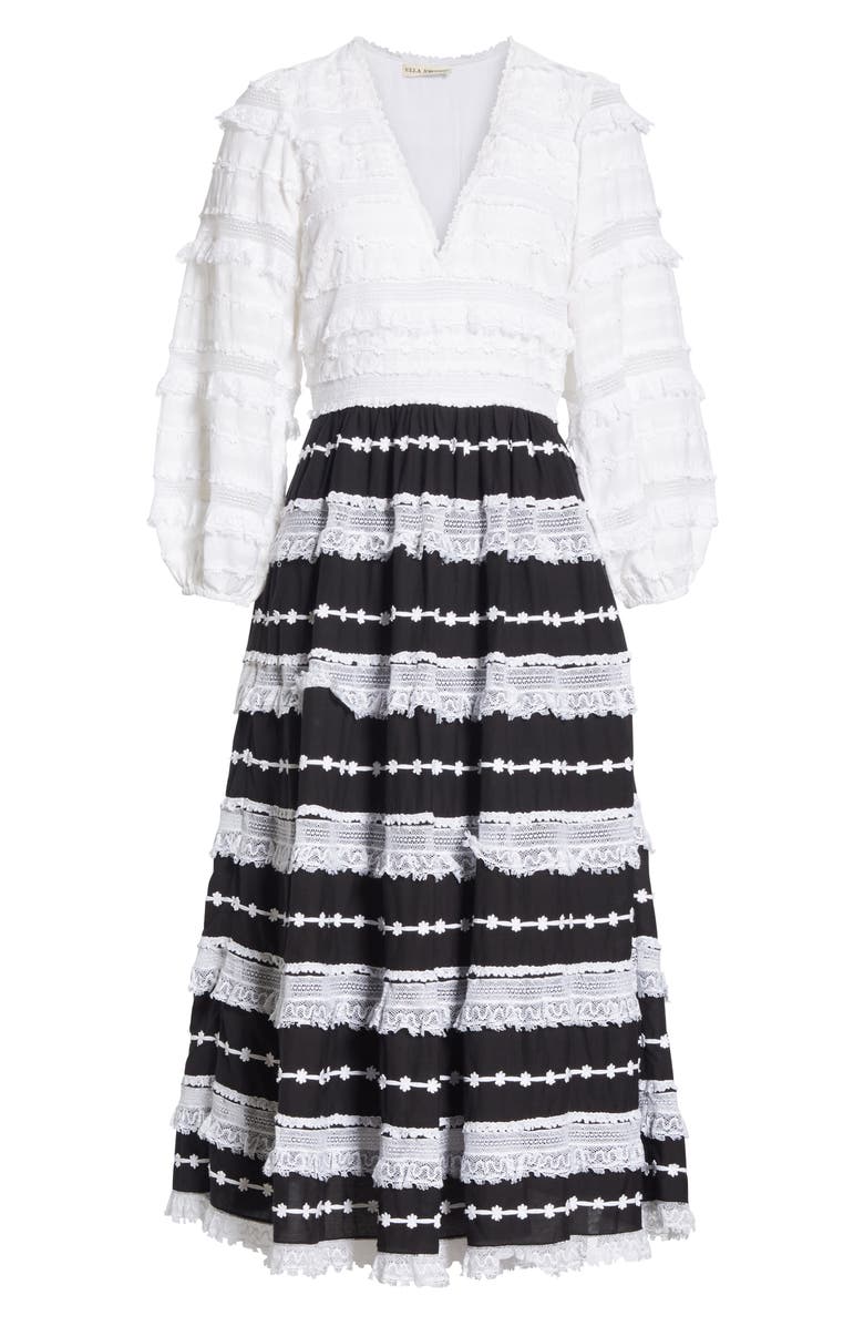 Ulla Johnson Charline Bicolor Midi Dress | Nordstrom
