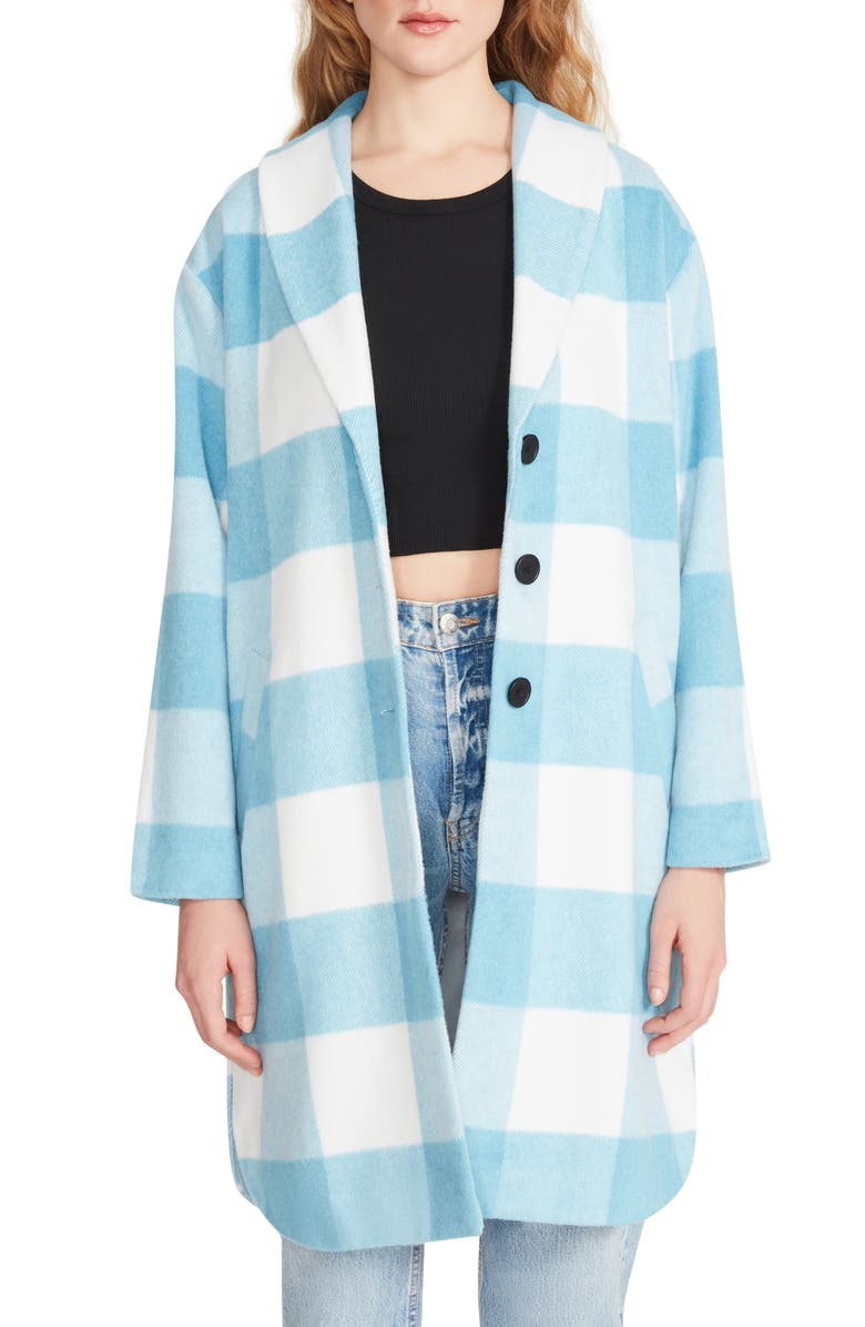 BB Dakota by Steve Madden Berries and Cream Buffalo Check Coat ...