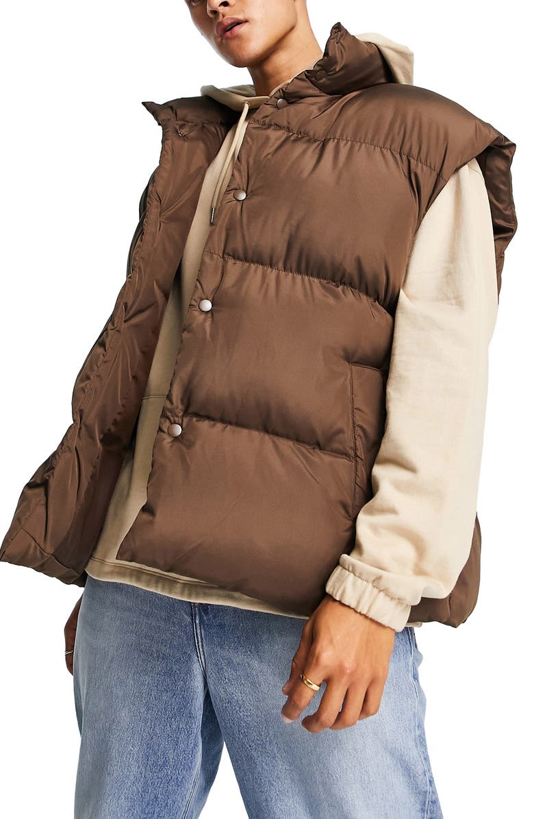 ASOS DESIGN Oversize Puffer Vest | Nordstrom