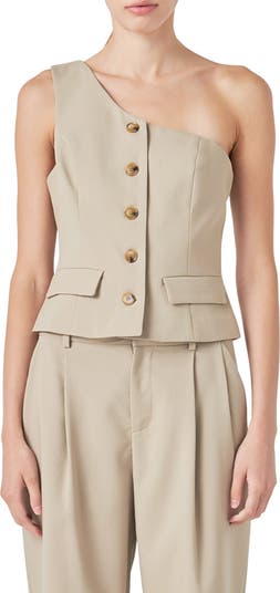 Grey Lab One-Shoulder Vest | Nordstrom