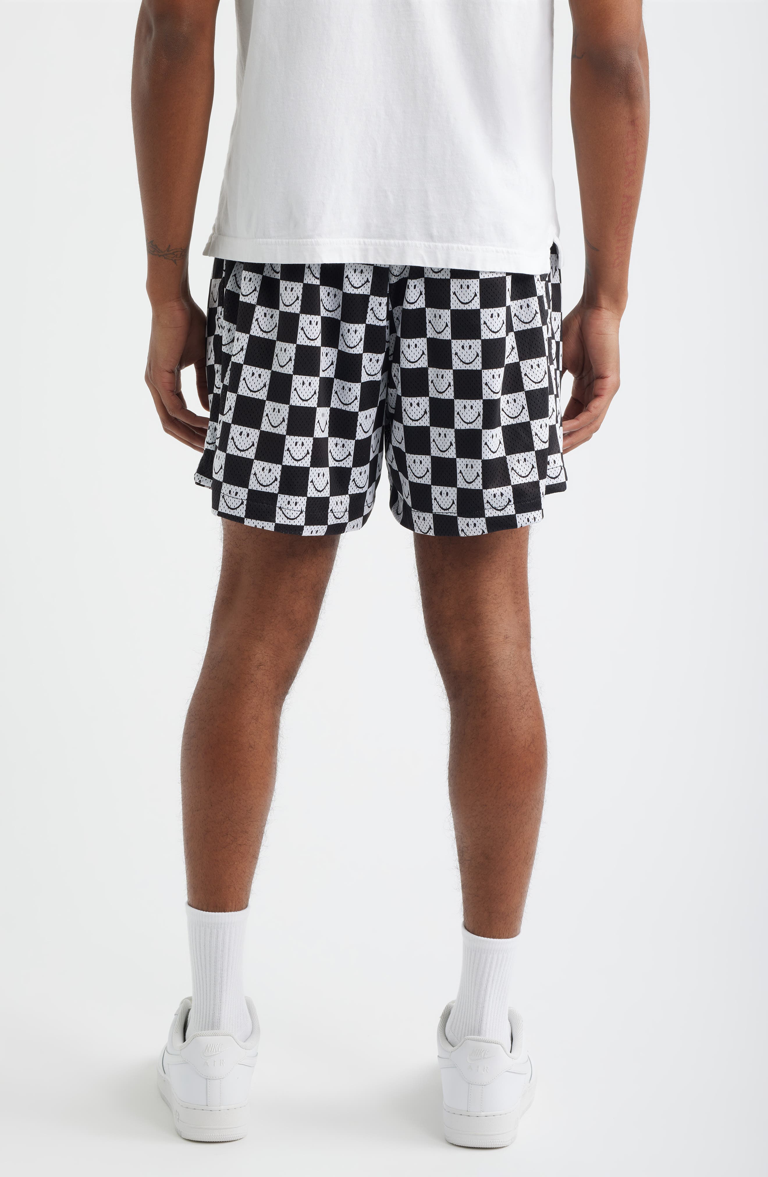 MARKET SMILEY® Checkerboard Mesh Shorts | Nordstrom