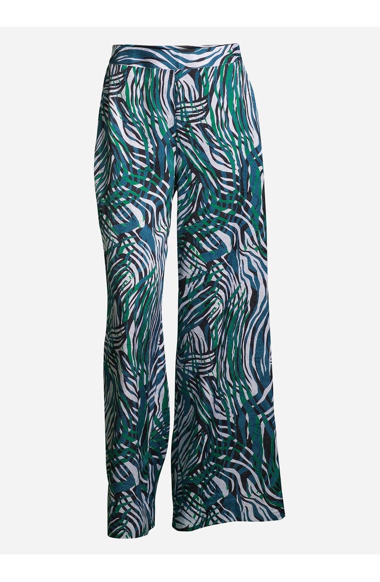 Robert Graham Cora Zebra Wide Leg Silk Pants | Nordstromrack