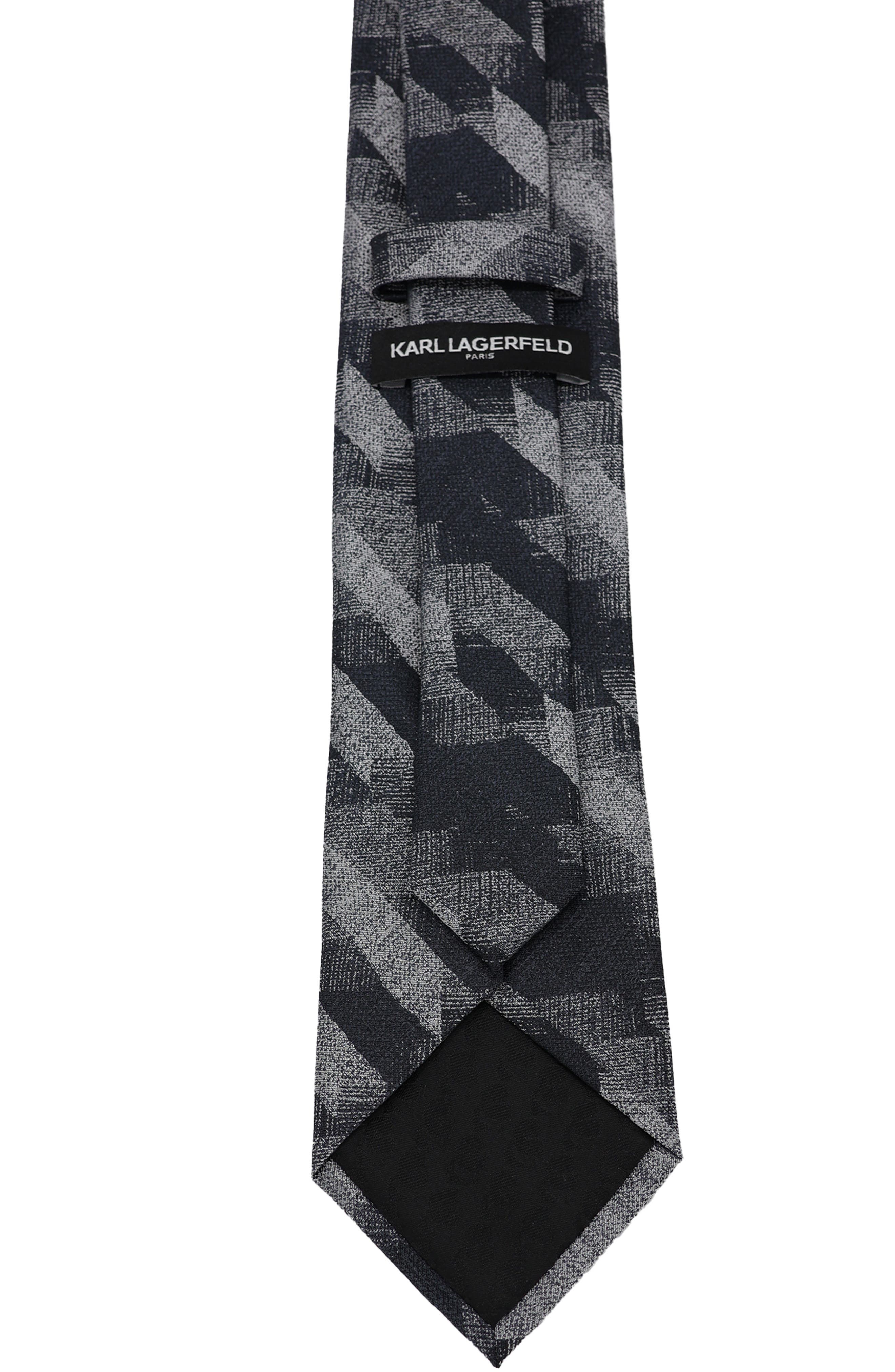 KARL LAGERFELD PARIS Large Houndstooth Print Tie | Nordstromrack