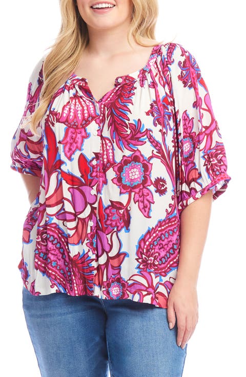 Pink Plus-Size Tops for Women | Nordstrom