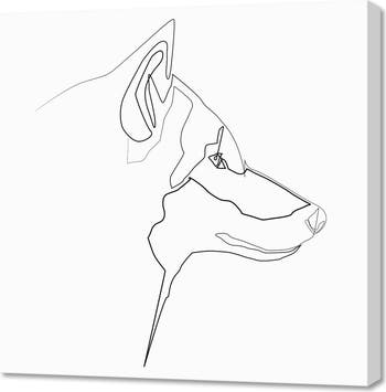 CURIOOS One Line Wolf Art Print | Nordstromrack