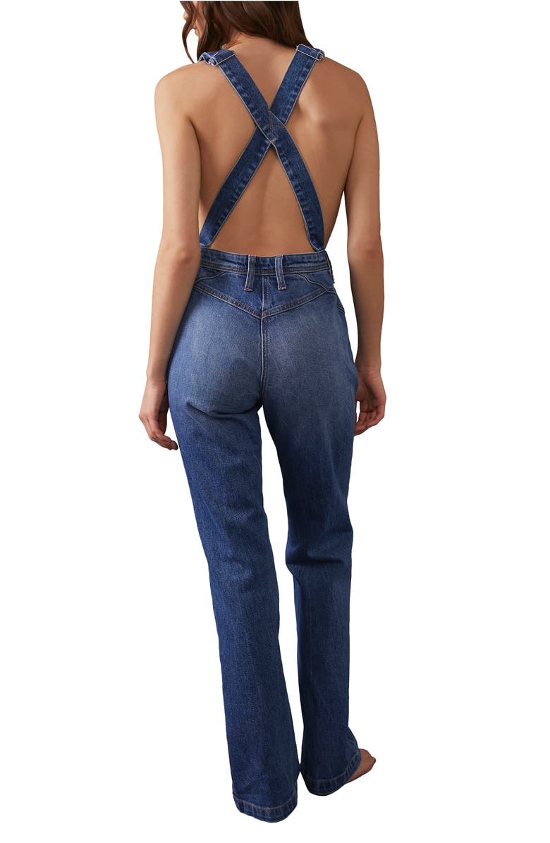 Free People We the Free Camilla Boot Cut Denim Overalls | Nordstromrack