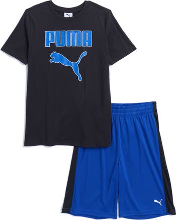 PUMA Kids' Logo Graphic T-Shirt & Shorts Set | Nordstromrack