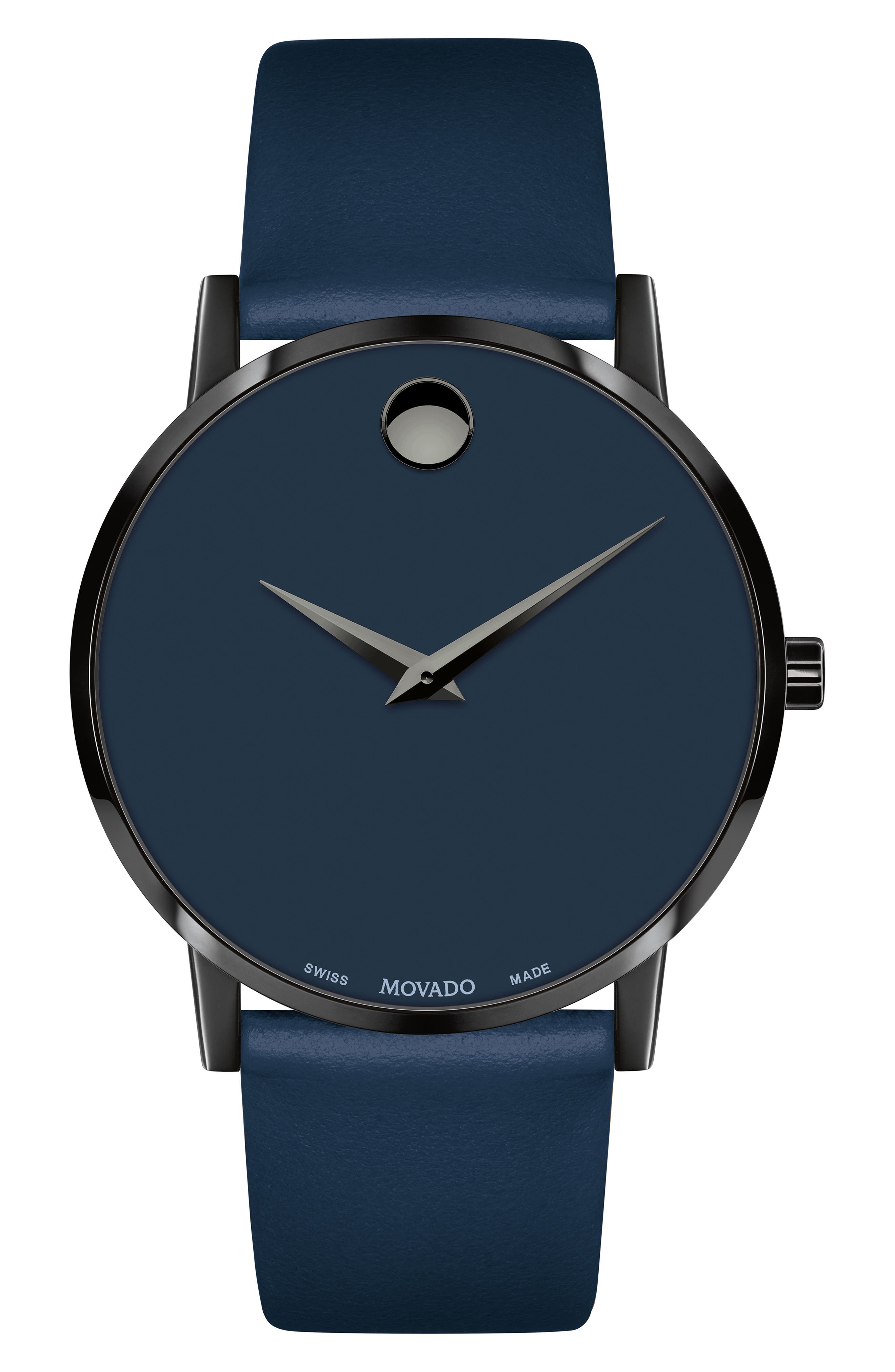 Movado Museum Classic Leather Strap Watch, 40mm | Nordstromrack