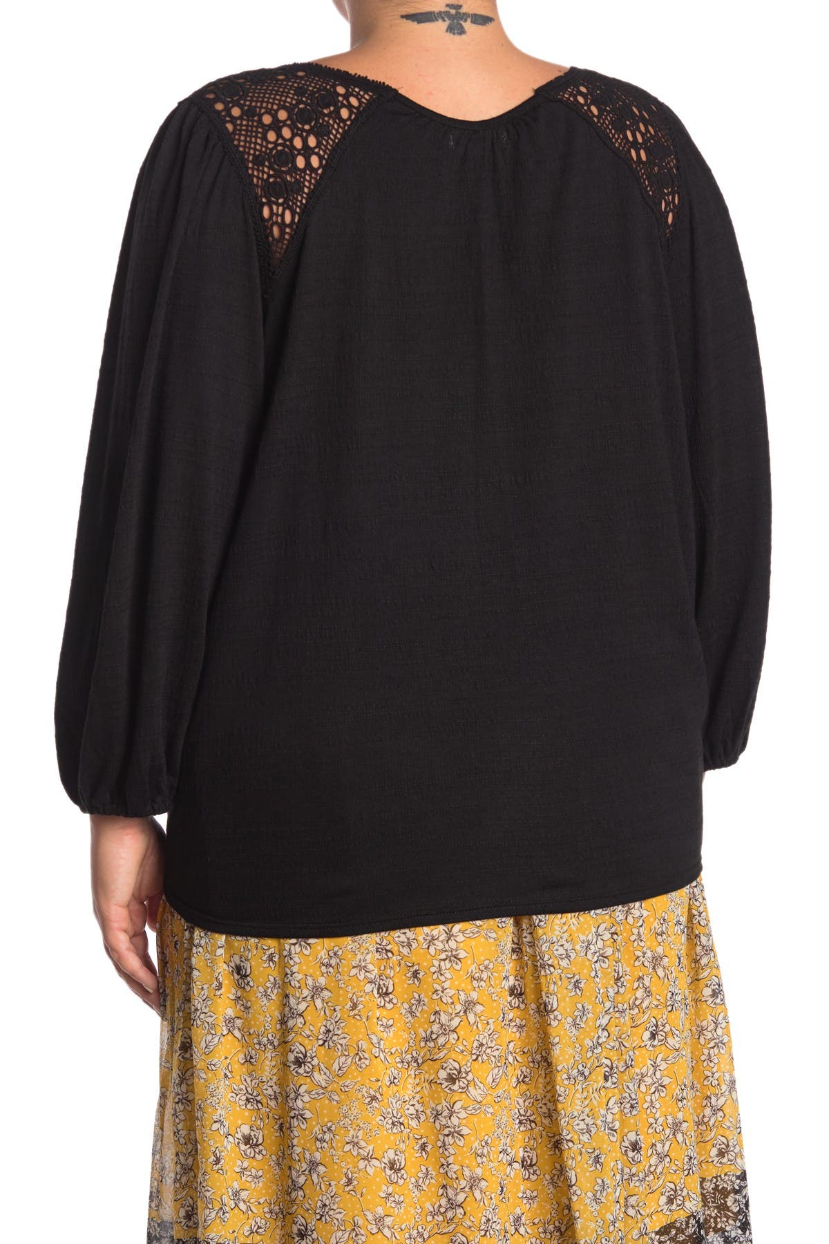MAX STUDIO 3/4 Sleeve Knot Front Top | Nordstromrack