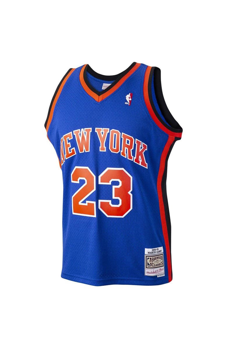 Mitchell & Ness Men's Mitchell & Ness Marcus Camby Blue New York Knicks ...