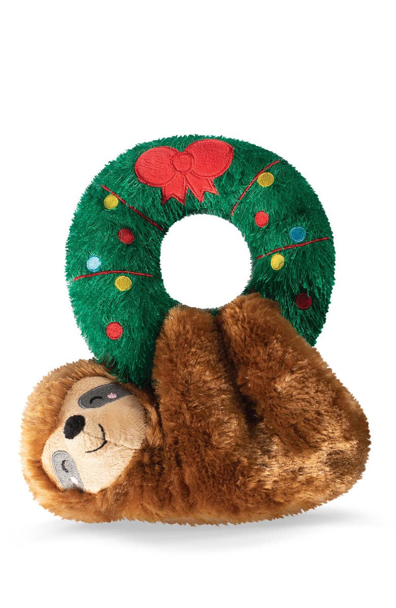 Fringe Studio Sloth Hanging From a Wreath and Christmas Sloths Mini 4 ...