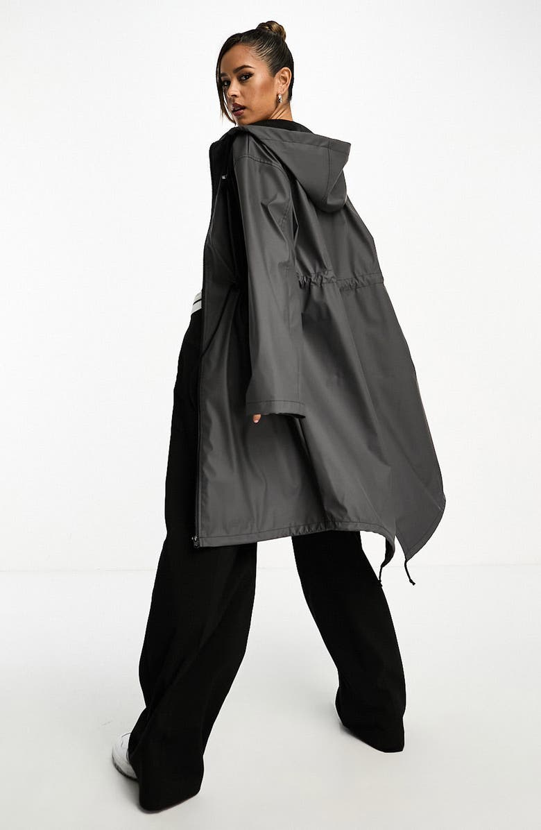ASOS DESIGN Longline Hooded Rain Jacket | Nordstrom