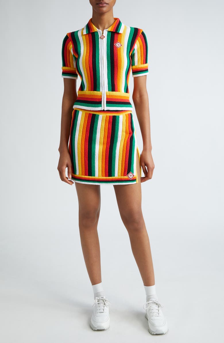 Casablanca Stripe Cotton Terry Top | Nordstromrack