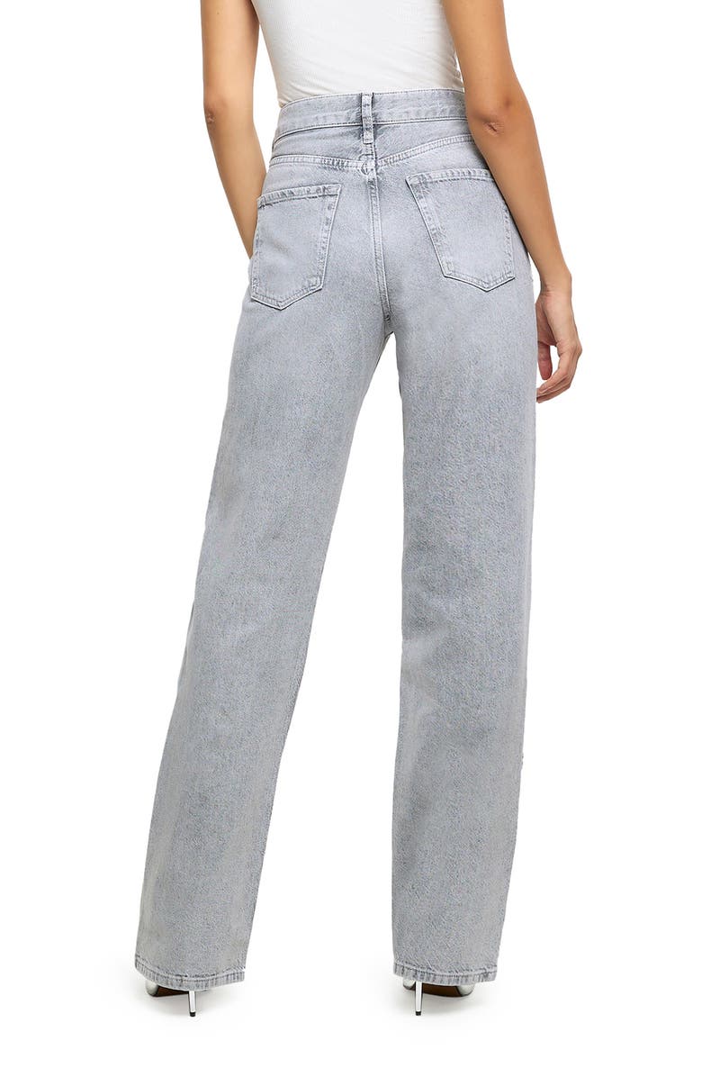 River Island Evelyn Crystal Embellished Rigid Straight Leg Jeans ...