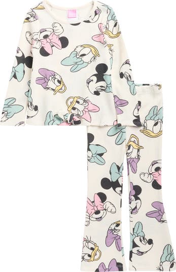ASSORTED Kids' Minnie Mouse & Daisy Waffle Knit Long Sleeve T-Shirt ...