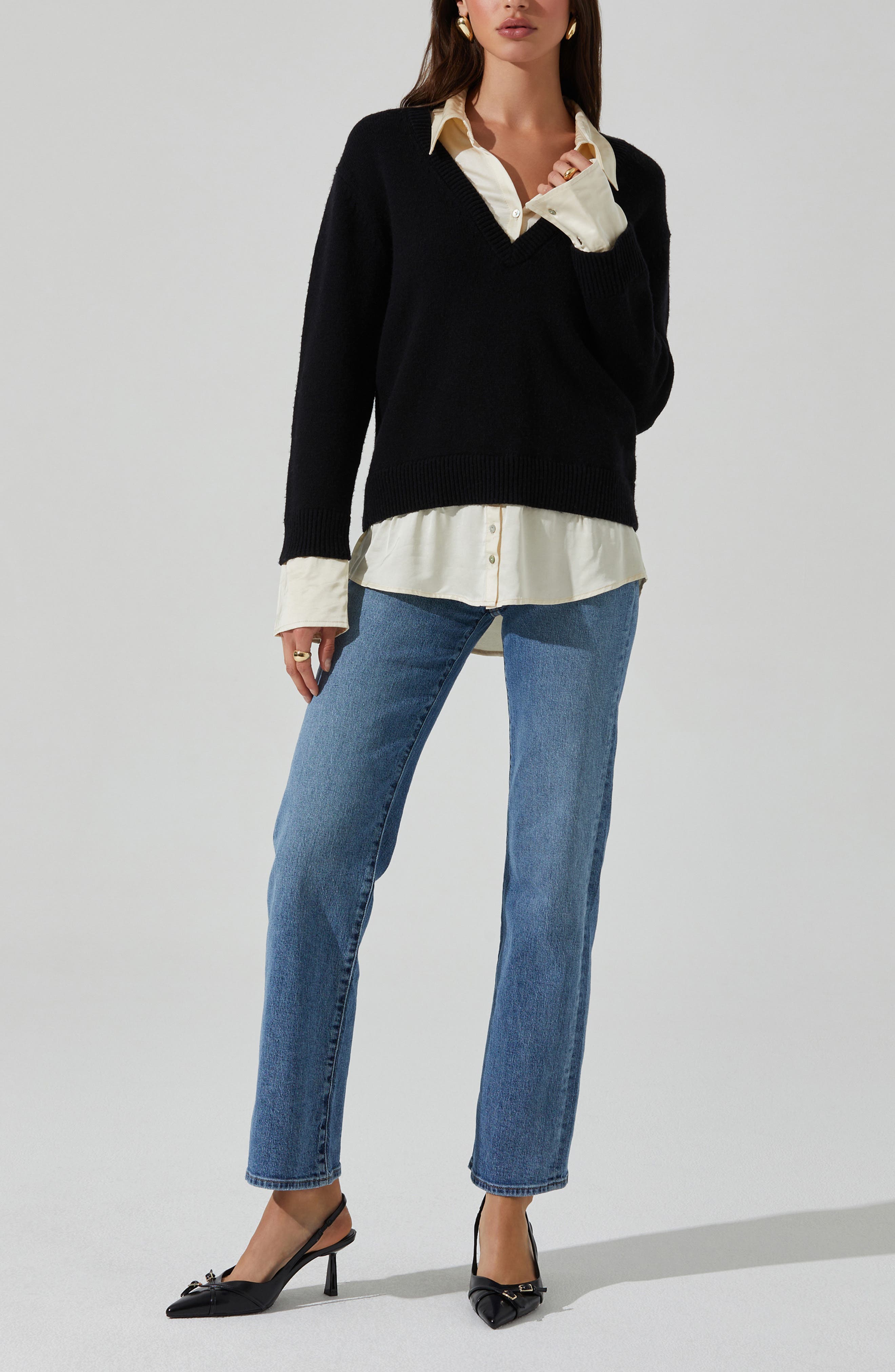 ASTR the Label Jianna Layered Sweater | Nordstromrack