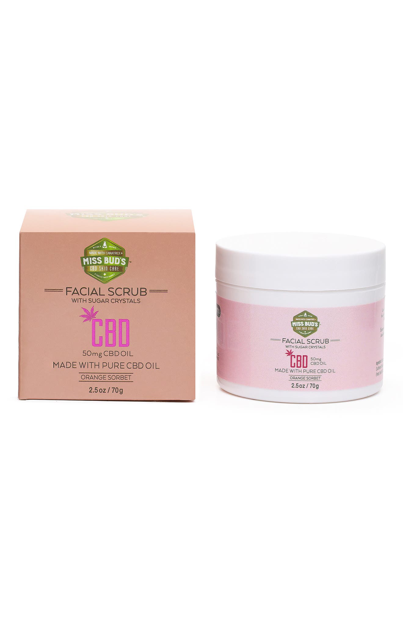 UNCLE BUDS Miss Bud’s 50mg CBD Facial Scrub with Sugar Crystals ...