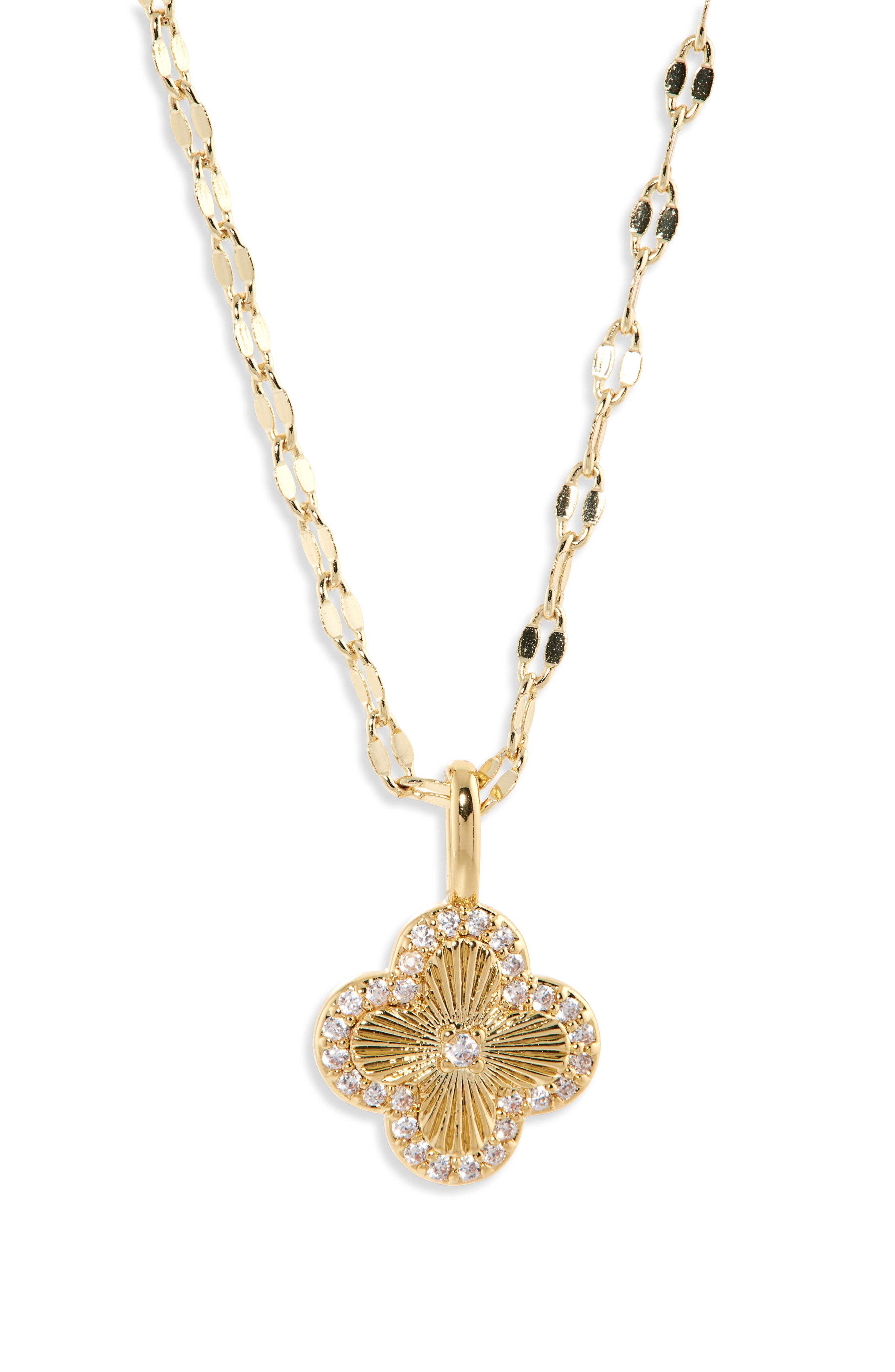 Leith Make Your Own CZ & Faux Pearl Luck Charm Necklace | Nordstromrack